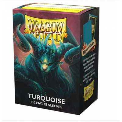 Sleeves: Dragon Shield: Matte: Turquoise Atebeck (100) (EN)