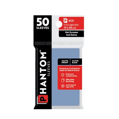 Sleeves: Phantom Sleeves: Matte / Matte: Mini-European (Size: Red) (50 ...