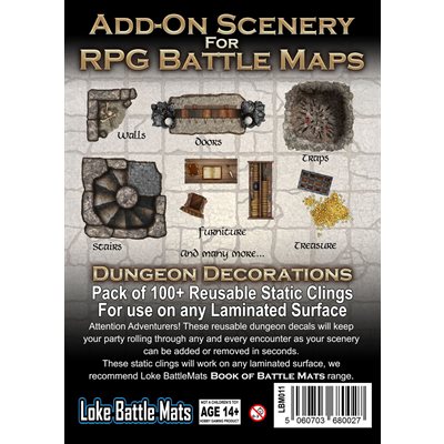 Add-On Scenery for RPG Battle Maps: Dungeon Decorations (EN)