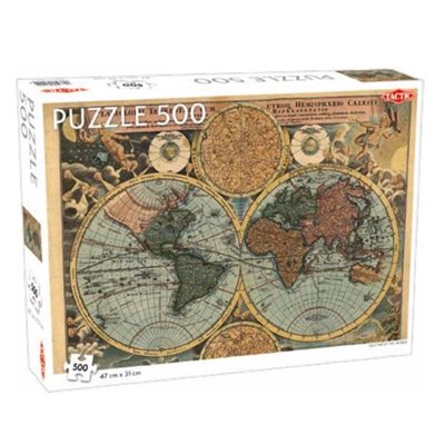 Puzzle - 500 pcs - Old Map of the World (EN) ^ TBD