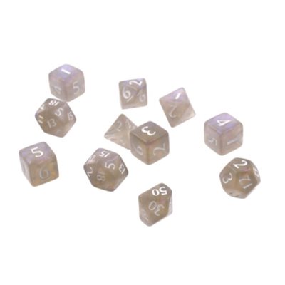 Dice: Eclipse 11: RPG Dice Set: Smoke Grey (11pc)