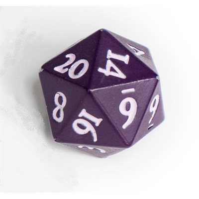 Dice: Heavy Metal Dice: D20: Vivid Midnight Plum (2pc) ^ Q2 2025