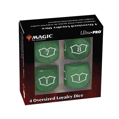 Dice: 4x D6: Magic: The Gatehring: Oversized Loyalty Dice - Forest ...
