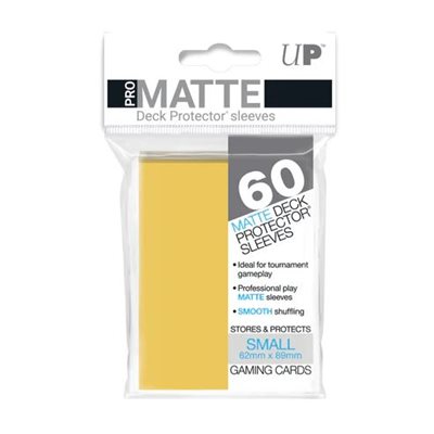 Sleeves: PRO-Matte Deck Protector: Japanese Size: Yellow (60) (EN)